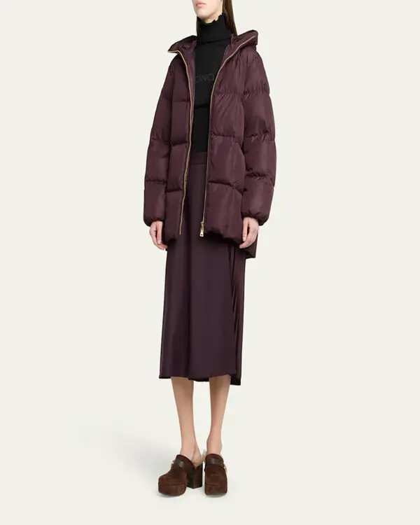 Moncler Darbon Oversized Hooded Down Jacket
