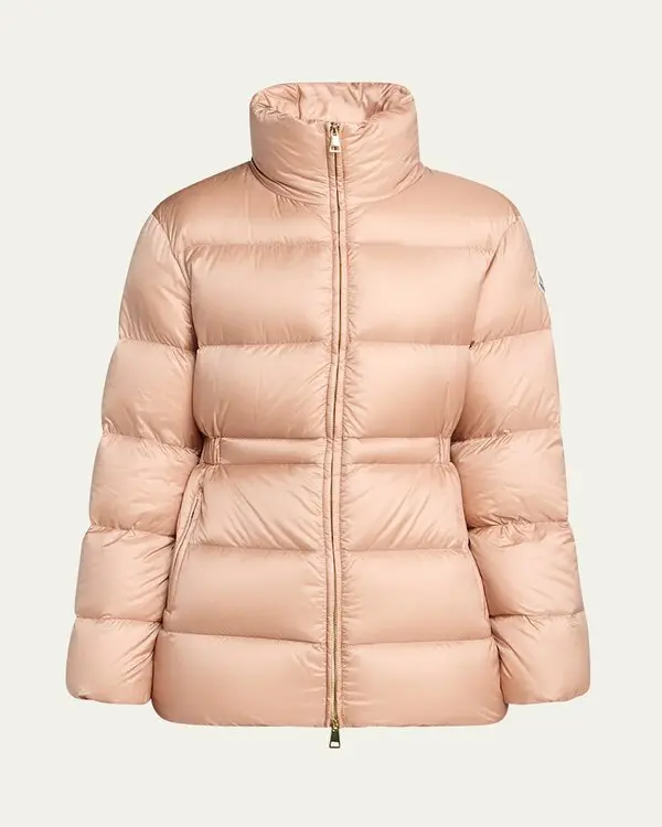 Moncler Brossette Down Puffer Jacket - Pink