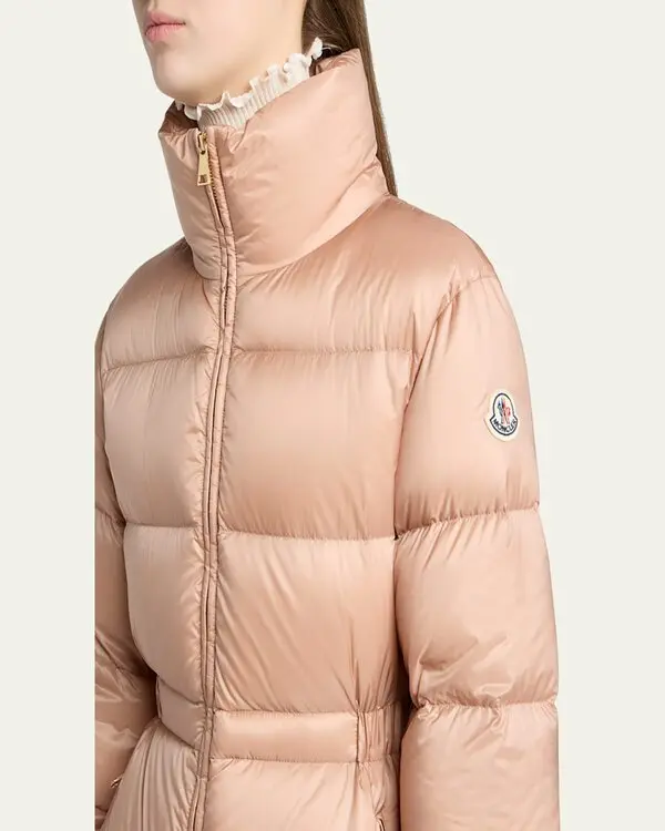 Moncler Brossette Down Puffer Jacket - Pink