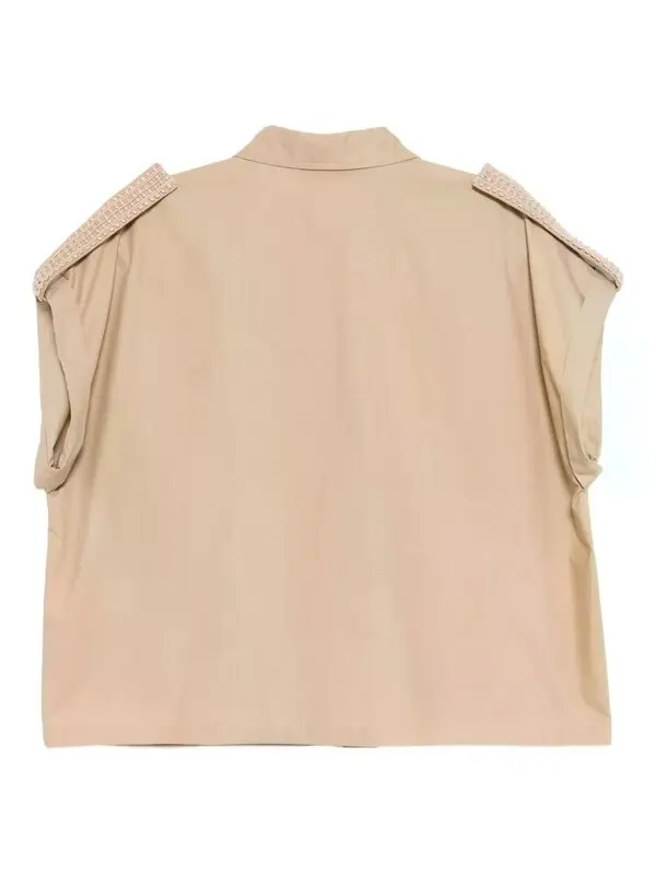 Elie Saab Trim-embellished Poplin Shirt