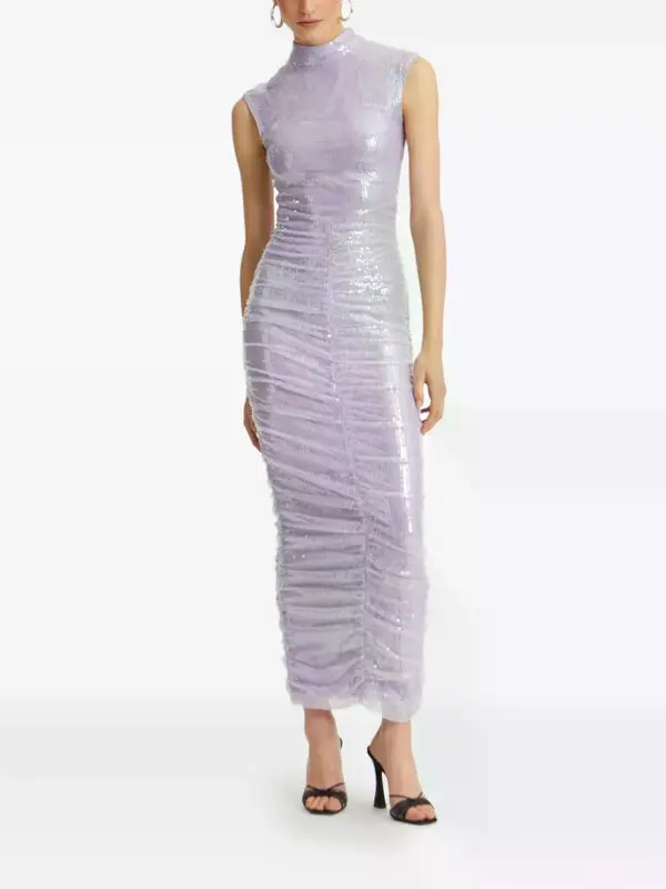 strapless open back dress ROTATE-SEQUINS LS MINI DRESS-1146142734 2734 ZINFANDEL – La Ferramenta  Bologna