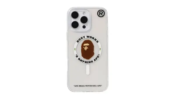A BATHING APE Busy Works Iphone 16 Pro Max Case - Clear