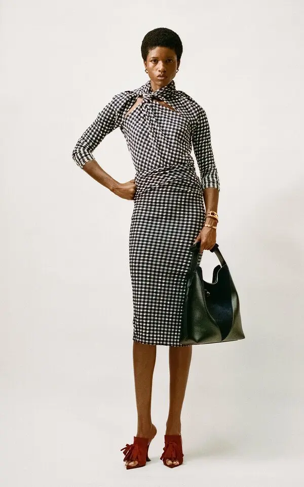 LANVIN Gathered Midi Skirt