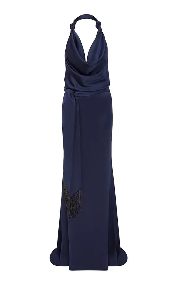 Ila Ria Knotted Halter Gown