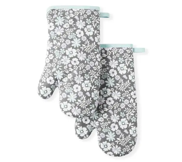 MARTHA STEWART Ditsy Floral Oven Mitt 2-pack - One-color