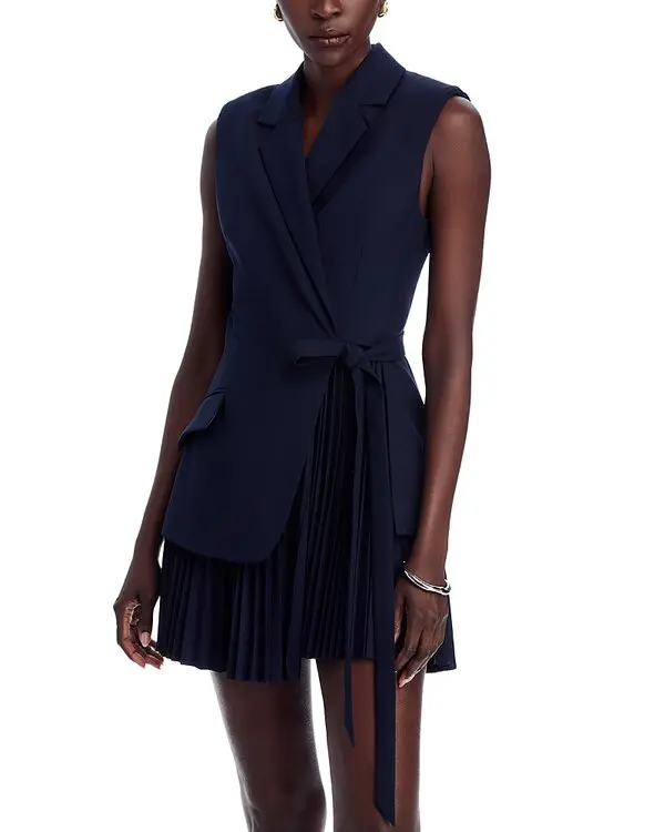 Simkhai Eman Sleeveless Blazer Dress - Midnight