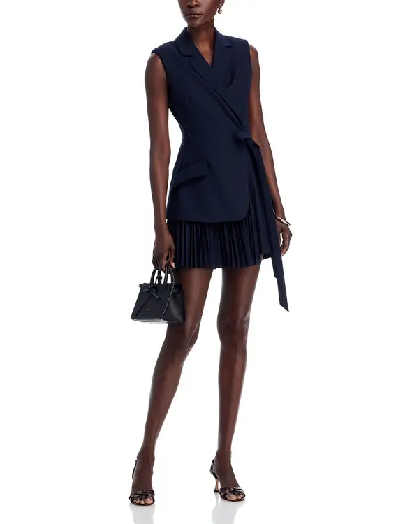 Simkhai Eman Sleeveless Blazer Dress - Midnight