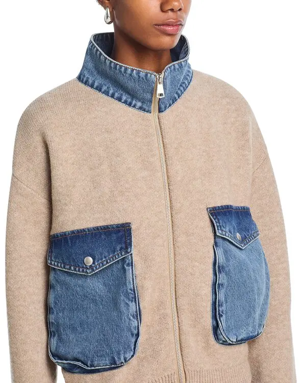 Blanknyc Sweater Bomber Jacket