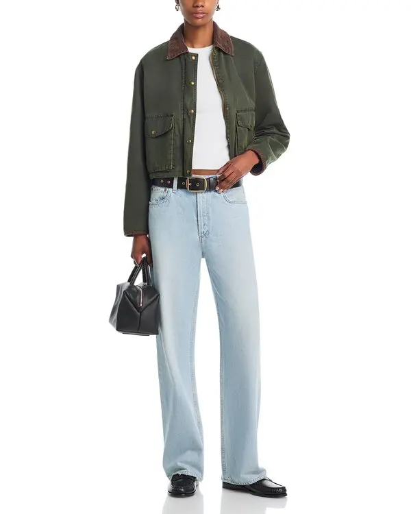 Blanknyc Waxed Cropped Jacket
