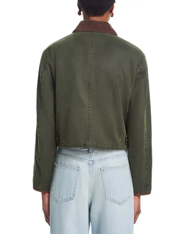 Blanknyc Waxed Cropped Jacket