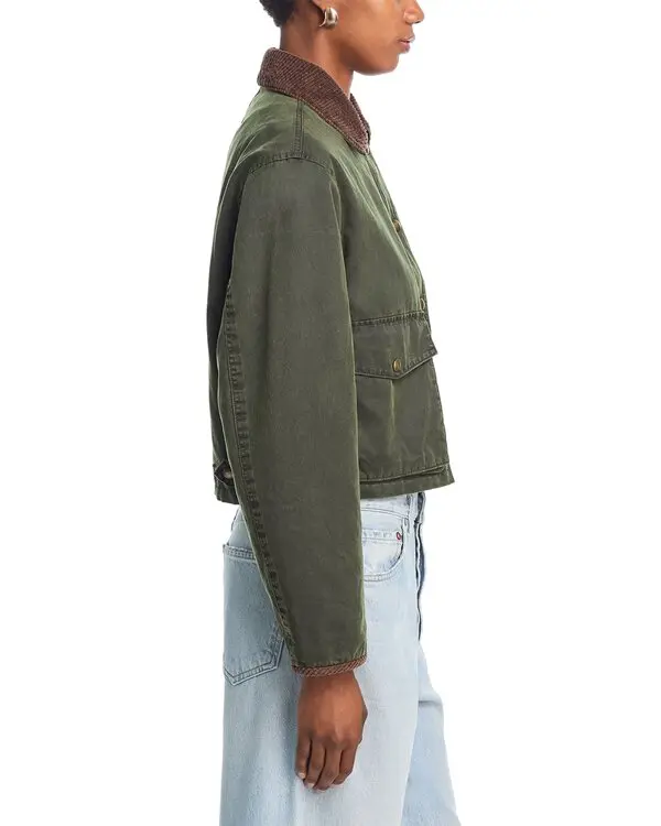 Blanknyc Waxed Cropped Jacket