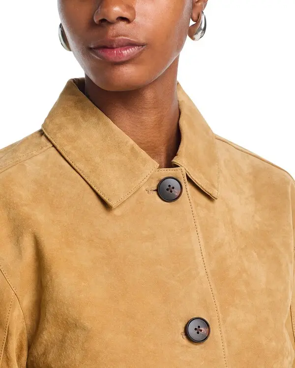 Blanknyc Suede Cropped Jacket - Cinnamon Crunch