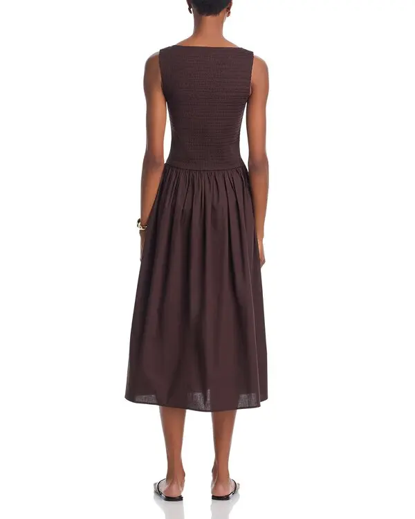 WAYF May Smocked Midi Dress