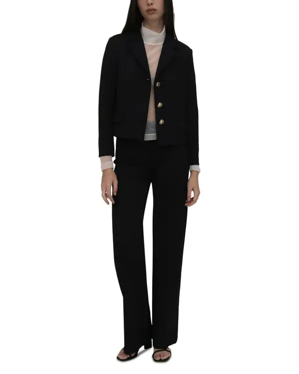Rosetta Getty Cropped Scuba Jacket
