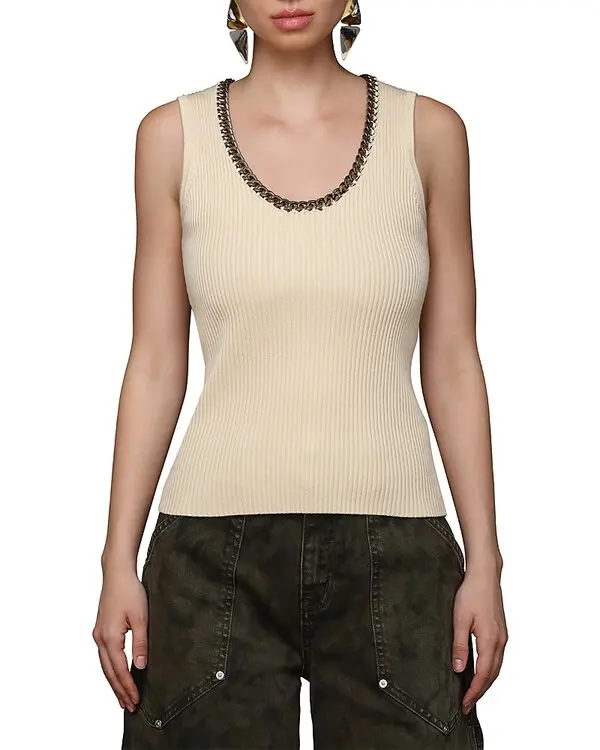 Avec Les Filles Embellished Tank Top