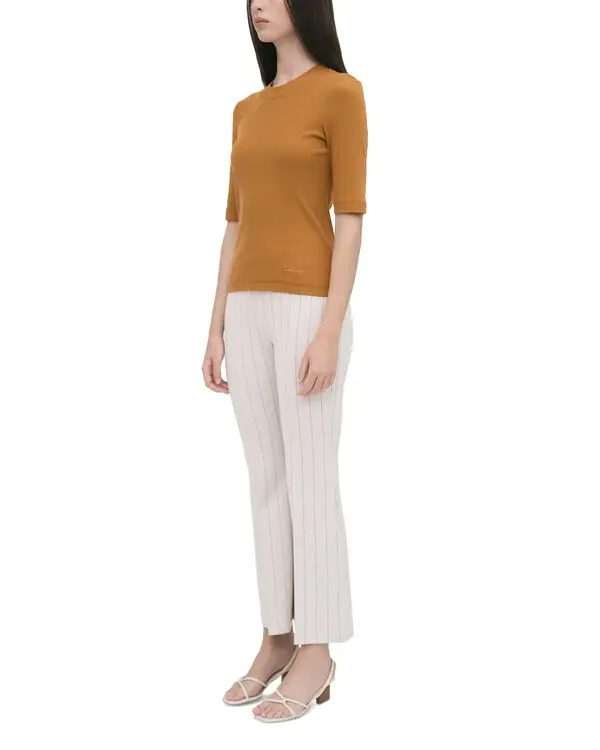 Rosetta Getty Cropped Flare Pull On Pants
