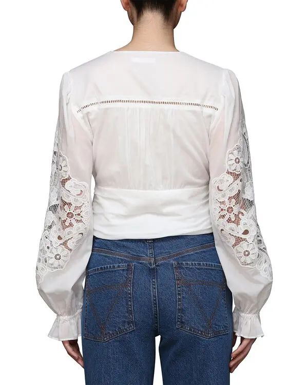 Avec Les Filles Embroidered Shirt