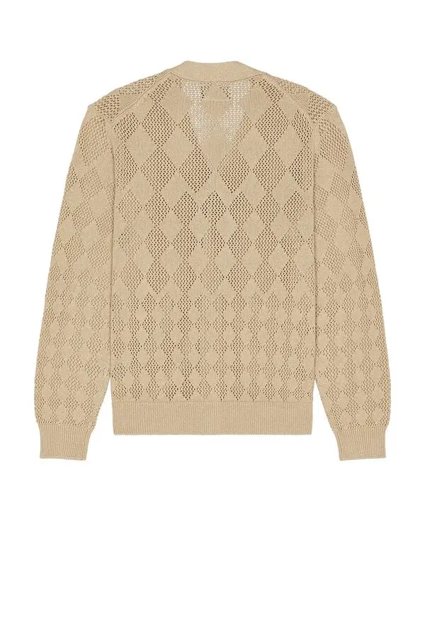 BEAMS Diamond Mesh Cardigan