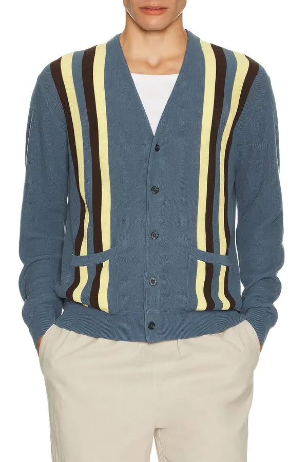 BEAMS Cardigan Stripe
