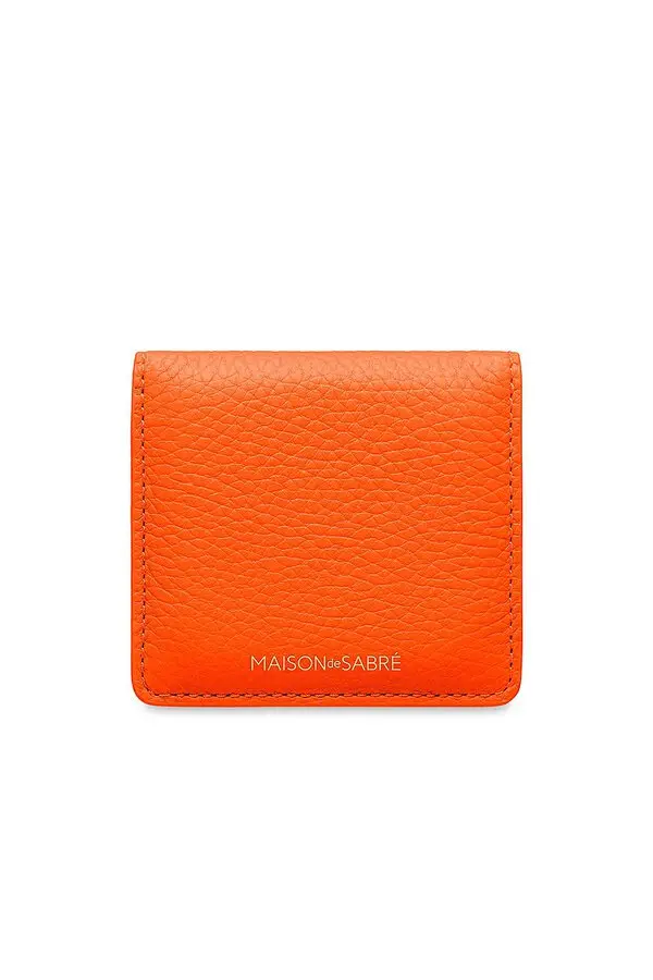 MAISON DE SABRE Compact Mirror In Orange - Manhattan Sandstone
