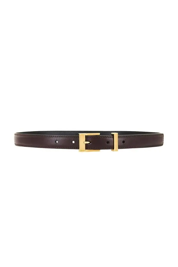 Khaite Manhattan 20mm Belt - Bordeaux