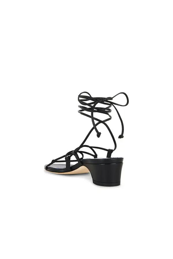 Manolo Blahnik Della San 30 Sandal - Black
