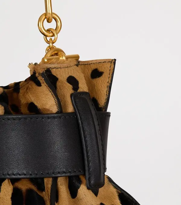 Balmain Mini Leopard Anthem Shoulder Bag - Brown