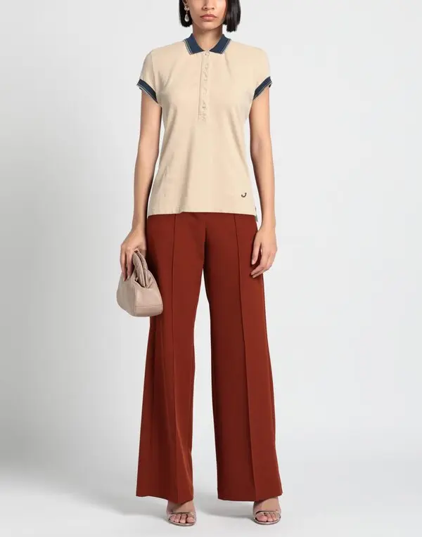 JACOB COHЁN Polo Shirt With Embroidered Logo - Beige