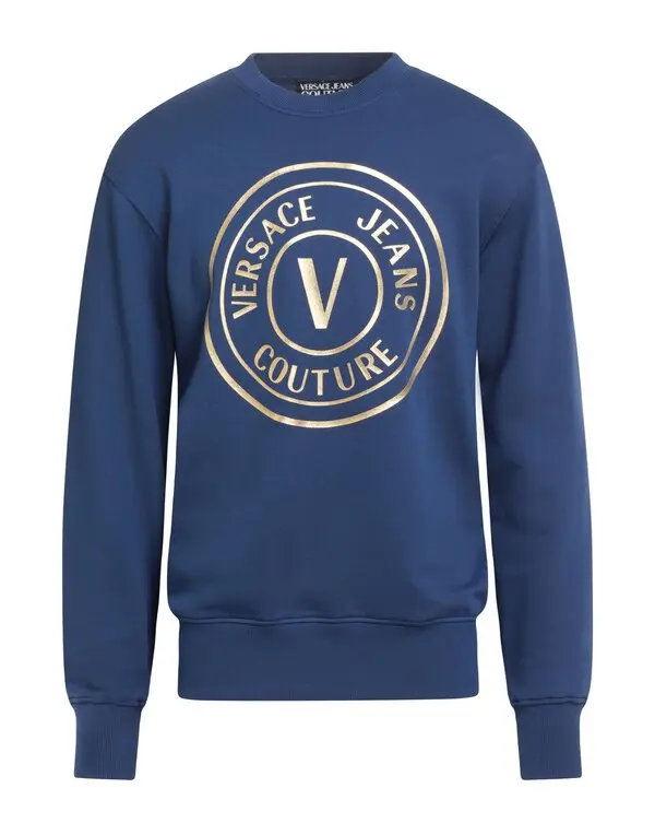 Versace Printed French Terry Sweatshirt - Navy