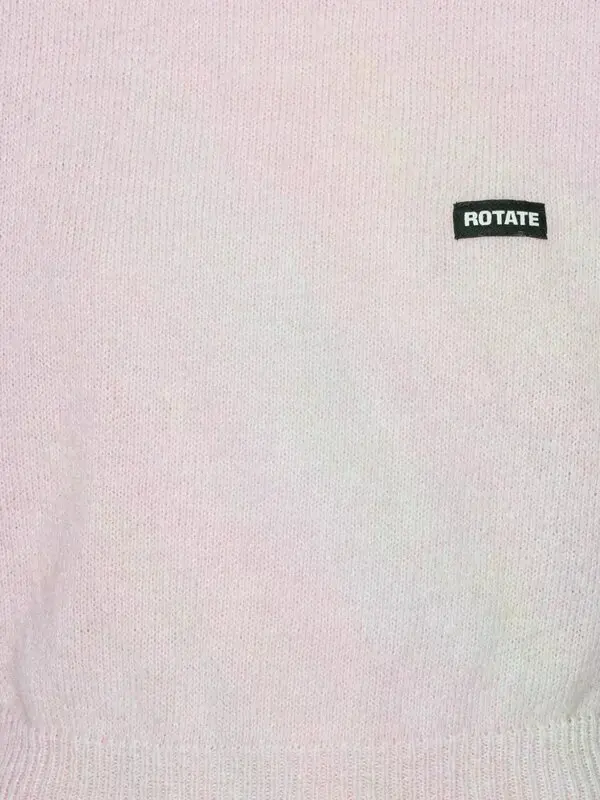 ROTATE BY BIRGER CHRISTENSEN Padded-shoulder Knit Vest - Pink