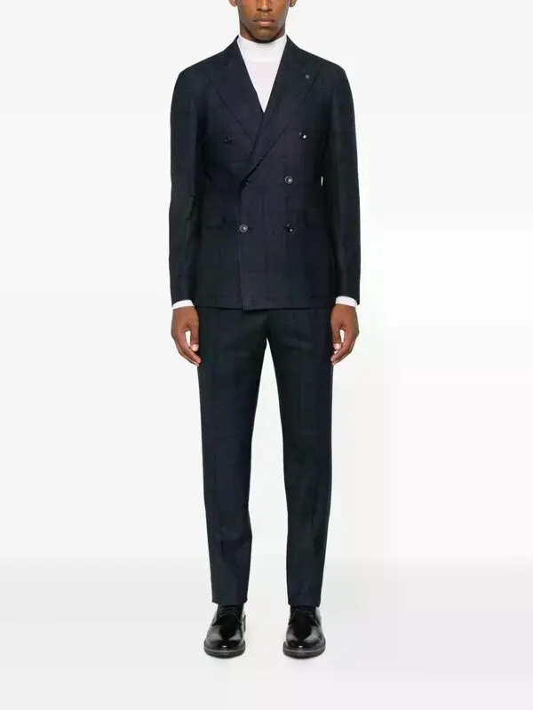 Tagliatore Double-breasted Checked Suit