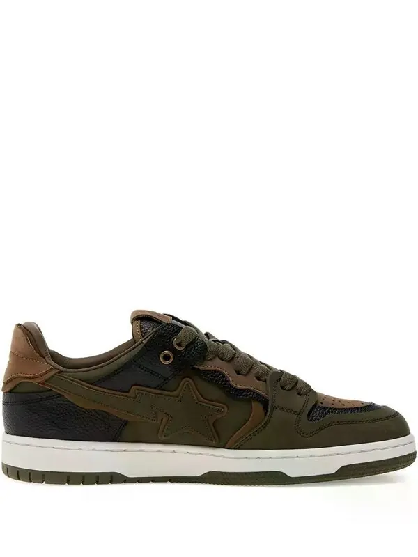 A BATHING APE Sk8 Sta™ #6 Star-patch Leather Sneakers
