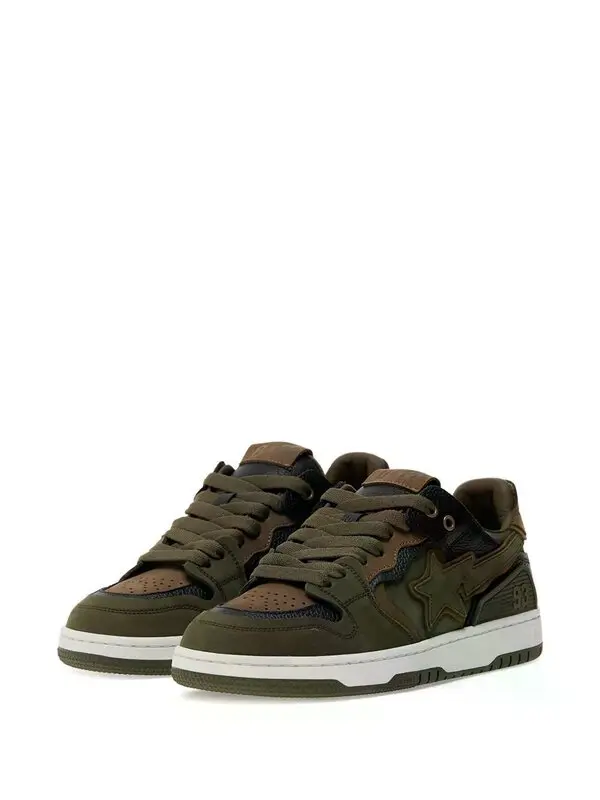A BATHING APE Sk8 Sta™ #6 Star-patch Leather Sneakers
