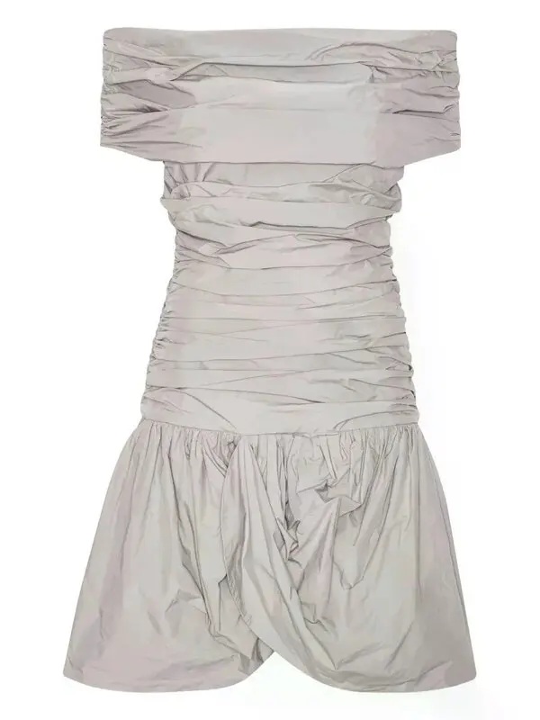 ROTATE BY BIRGER CHRISTENSEN Off-the-shoulder Ruched Mini Dress