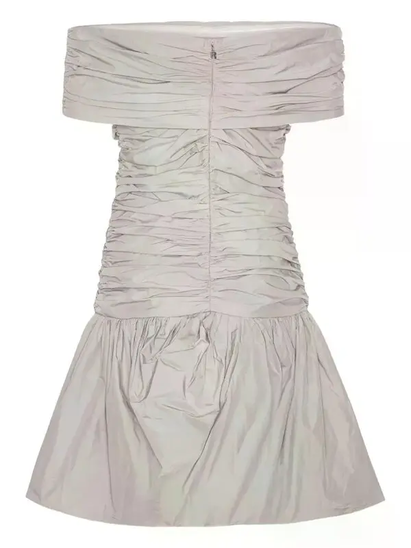ROTATE BY BIRGER CHRISTENSEN Off-the-shoulder Ruched Mini Dress