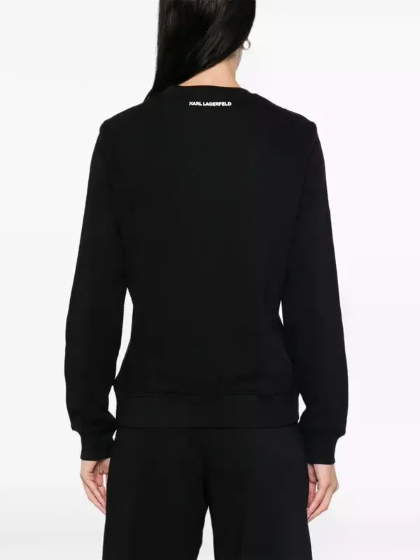Karl Lagerfeld Floral-embroidered Sweatshirt