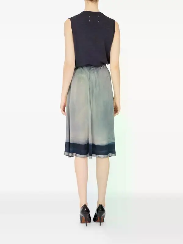 MAISON MARGIELA Printed Midi Skirt