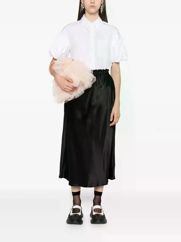 Simone Rocha Silk Ruffled Skirt