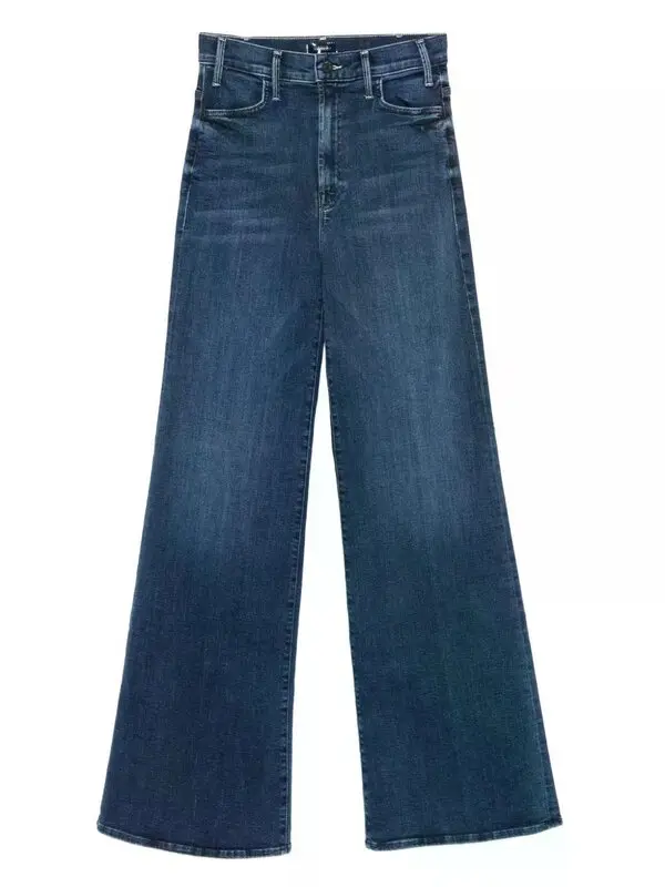 MOTHER The Hustler Roller Sneak Jeans - Blue