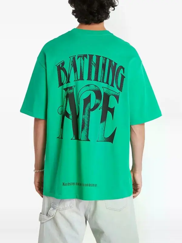 A BATHING APE Screen-print Logo T-shirt
