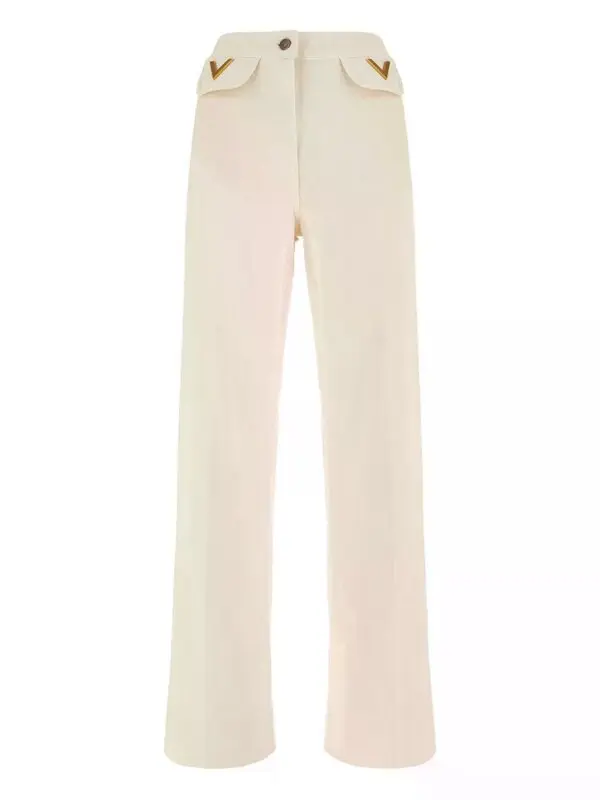 Valentino Garavani V-shaped Pocket-detail Jeans