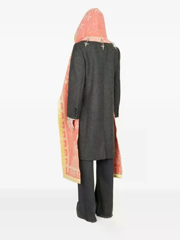 MERYLL ROGGE Wool Coat With Detachable Scarf