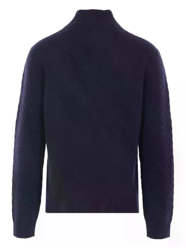 Giorgio Armani Textured High-neck Cashmere Sweater
