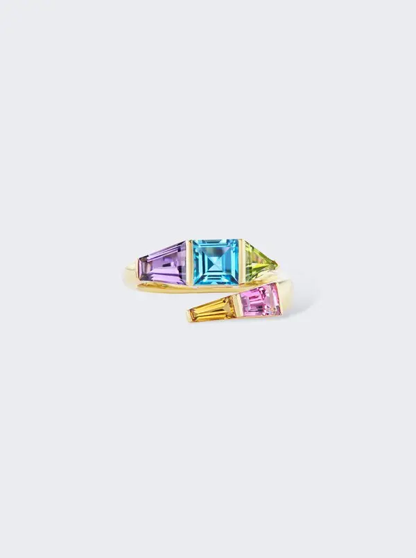 EMILY P. WHEELER 18k Yellow Gold Helix Ring With Multi-gemstones - Yg