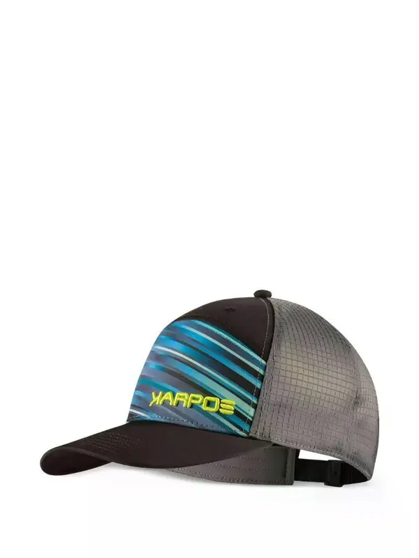 KARPOS Striped Mesh-panel Cap - Black