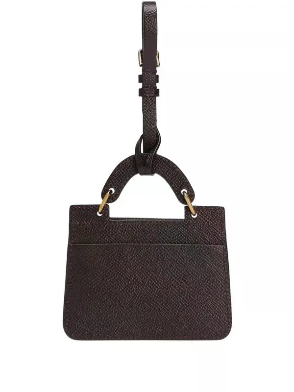Dolce & Gabbana Textured Leather Mini Bag Wallet - Purple