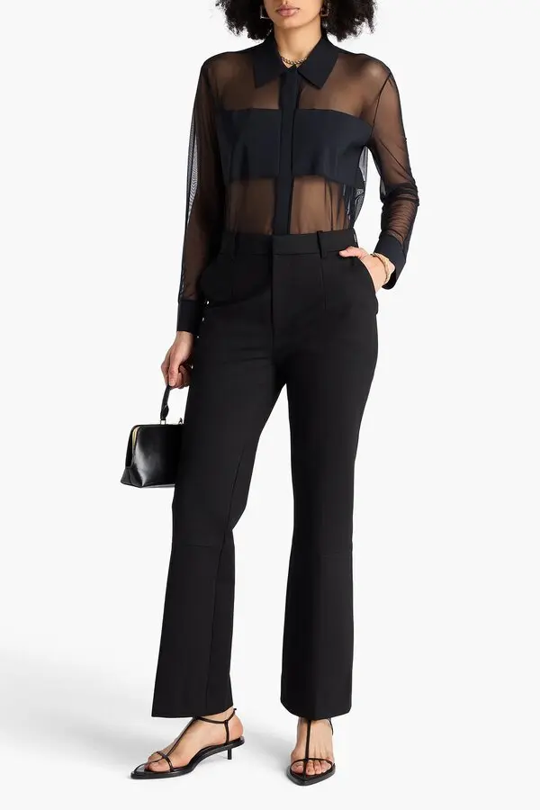 Victoria Beckham Jersey Flared Pants
