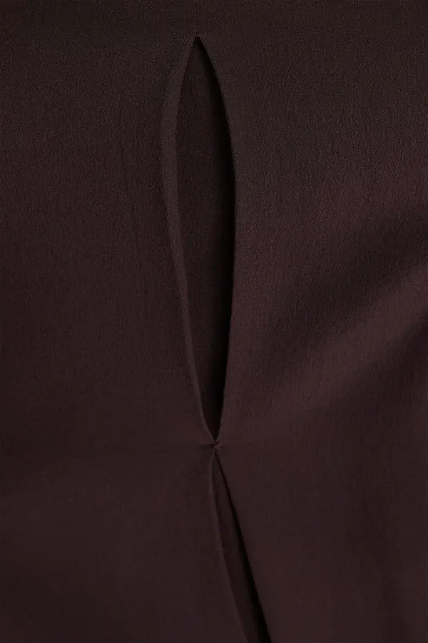 Victoria Beckham Pleated Silk Crepe De Chine Blouse