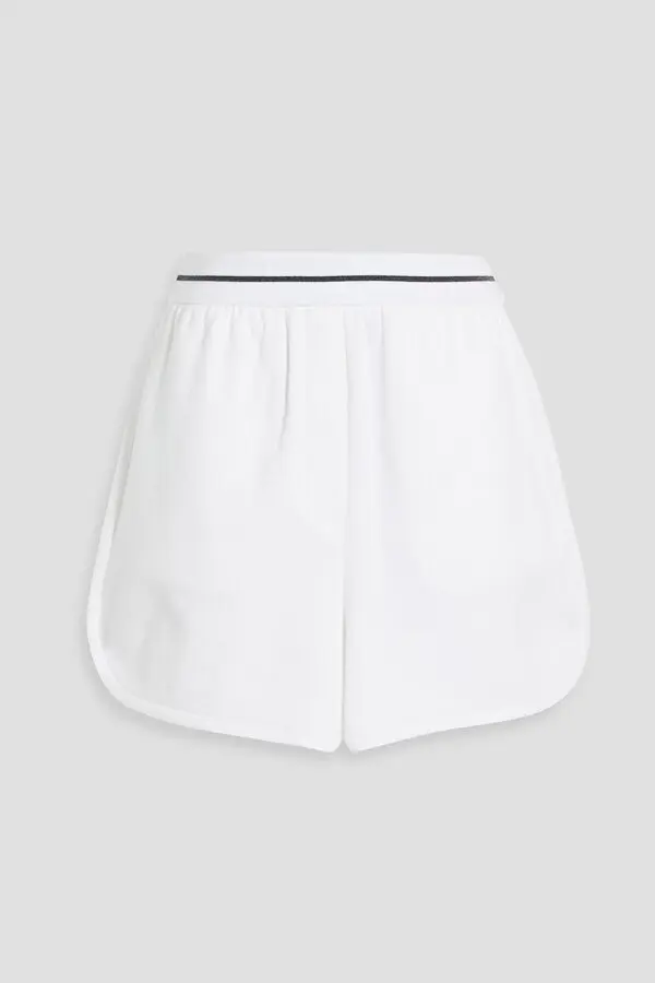 Brunello Cucinelli Cotton-blend Piqué Shorts