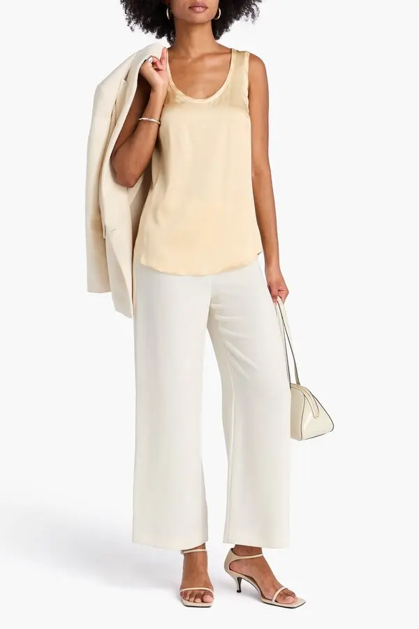 Brunello Cucinelli Silk-blend Satin Top
